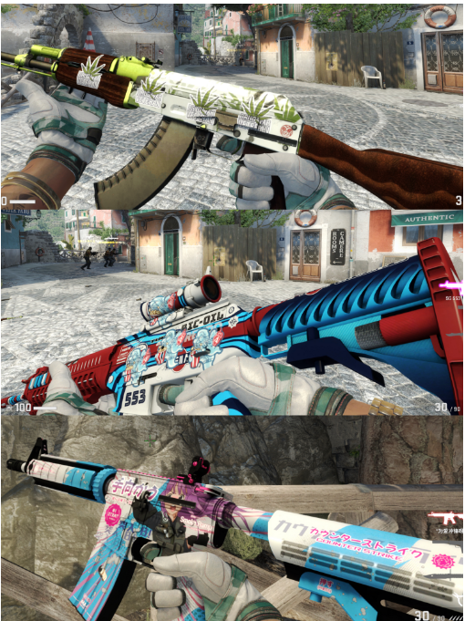 只可5E优先/无损薄荷/永恒/伪绿宝石M9湖蓝P3蝴蝶刀/绿宝石格洛克/水栽竹/反冲精英/印花集此CSGO账号已出租1048次帐号出租-租号玩