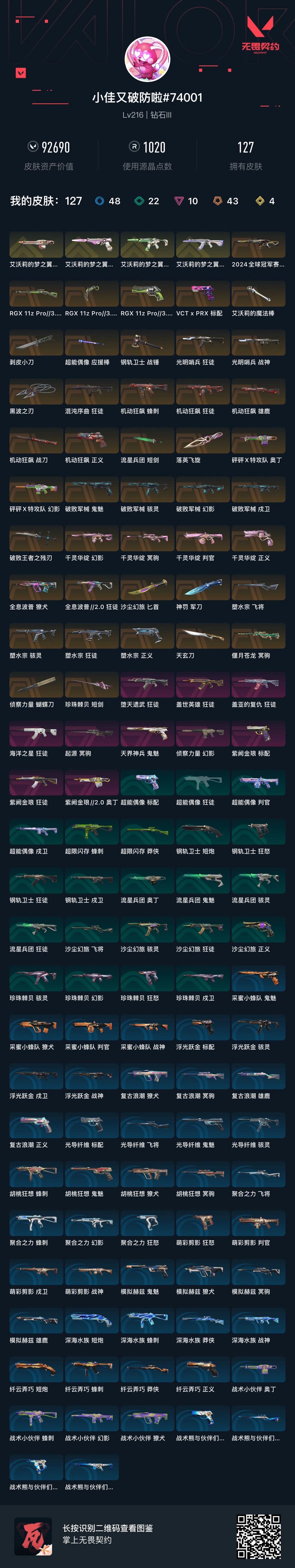 ️可排位14万库存妹子号 ️开挂必起诉 ️光明ak ️星守套 ️落英套 ️显卡套塑水套 ️混沌 / 无畏契约-wegame / wegame / wegame - GG租号